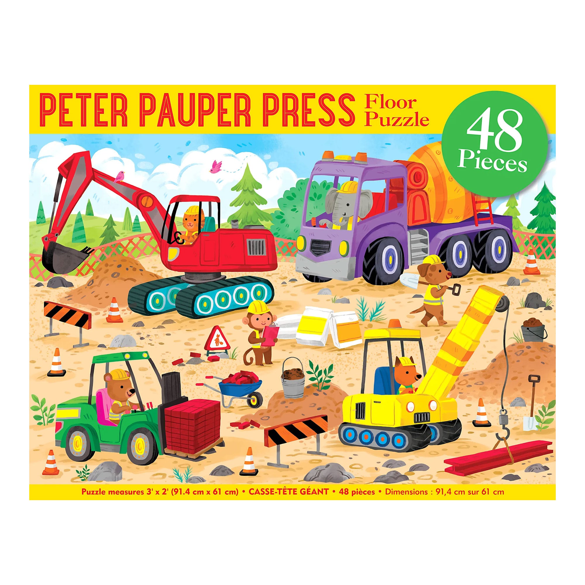 Construction Site Kids' Floor Puzzle – Art + Design SXM